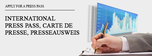 Applying for a press pass