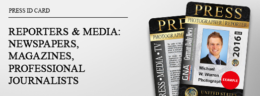 Reporter Card, Press ID card